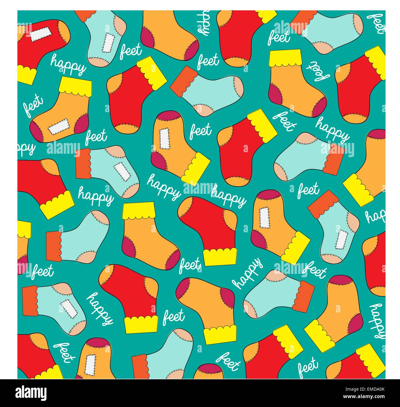 seamless background with socks Stock Vector Image & Art - Alamy