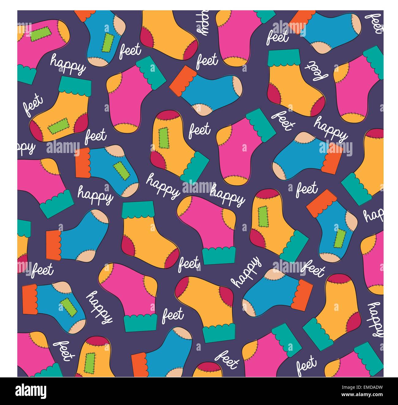 seamless background with socks Stock Vector Image & Art - Alamy