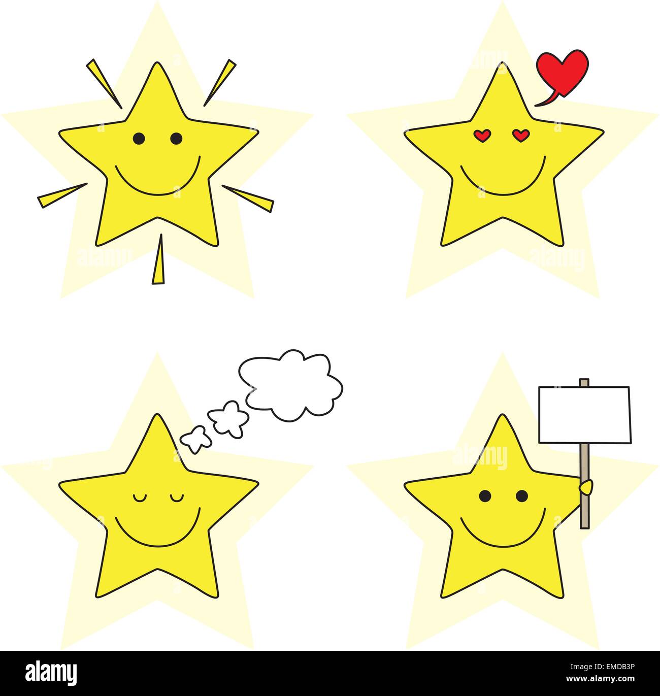 Cartoon stars hi-res stock photography and images - Alamy