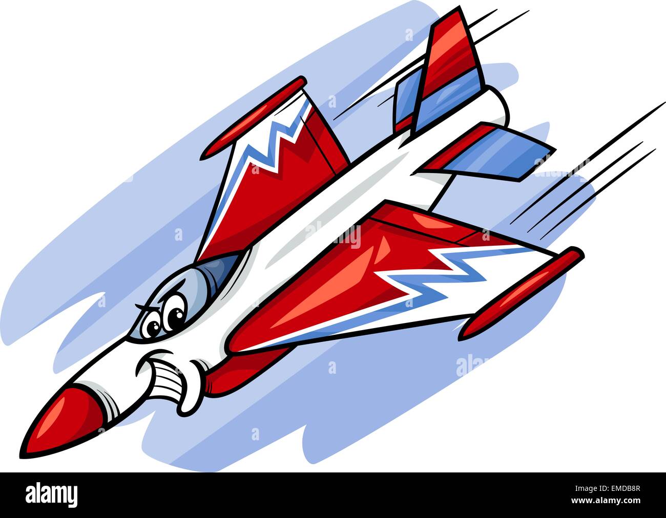 Cartoon illustration funny jet fighter hi-res stock photography and ...