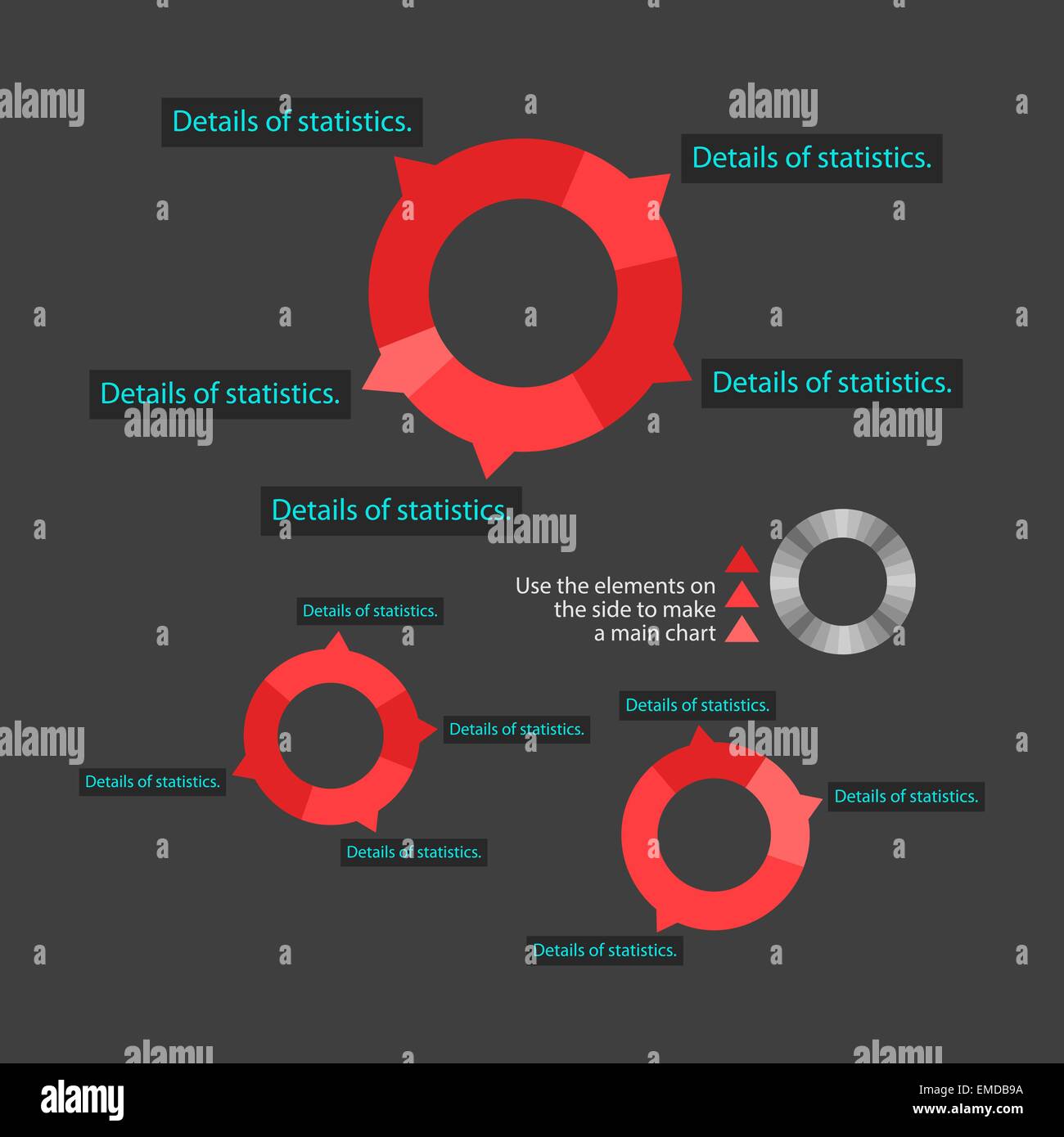 Circular statistical diagram Stock Vector Images - Alamy
