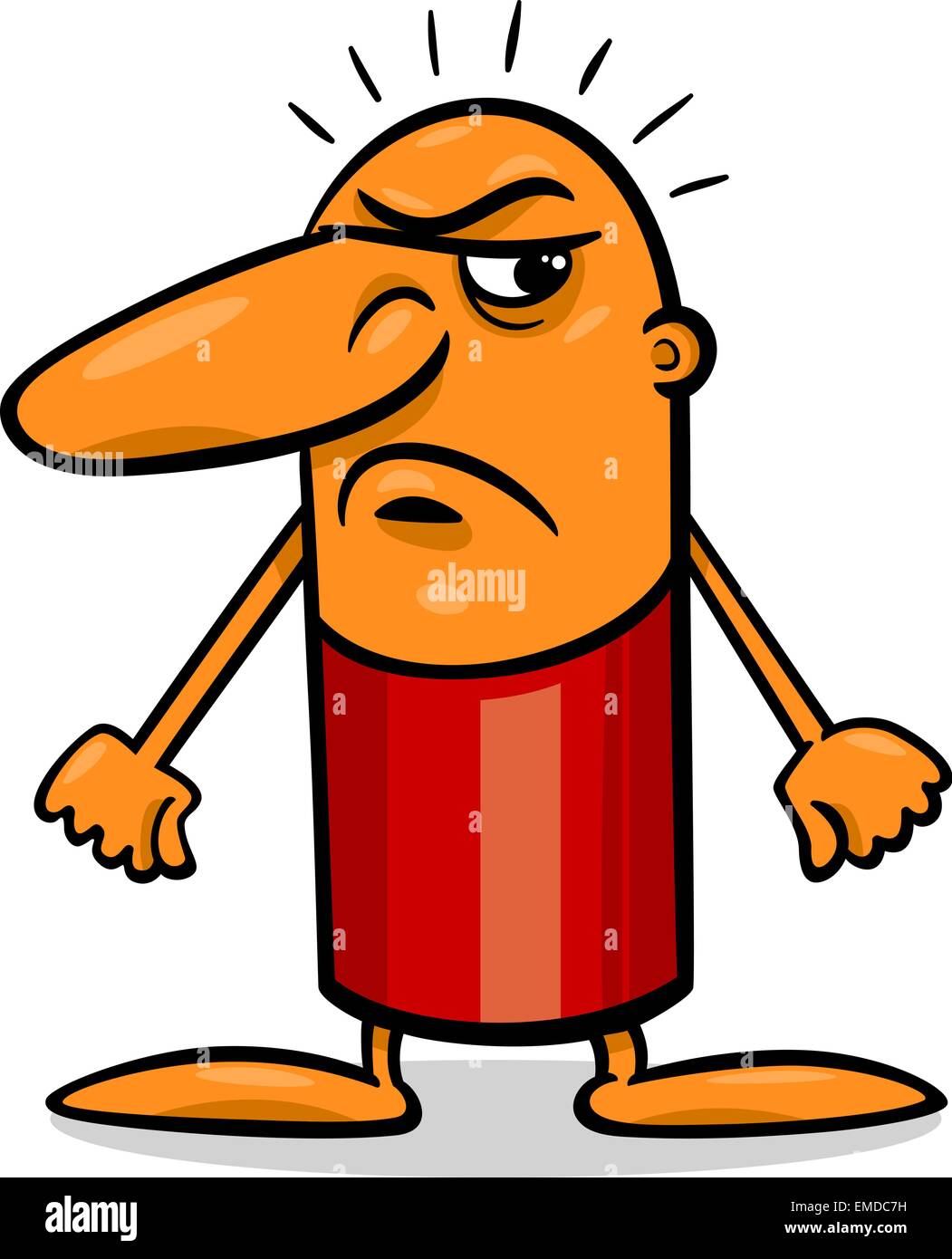 angry guy cartoon illustration Stock Vector Image & Art - Alamy