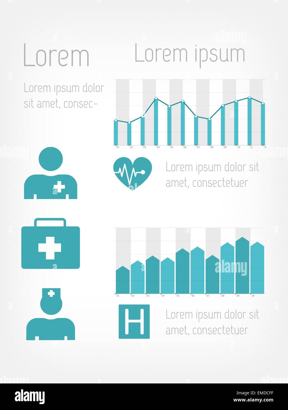 Medical infographic elements Stock Vector Images - Alamy