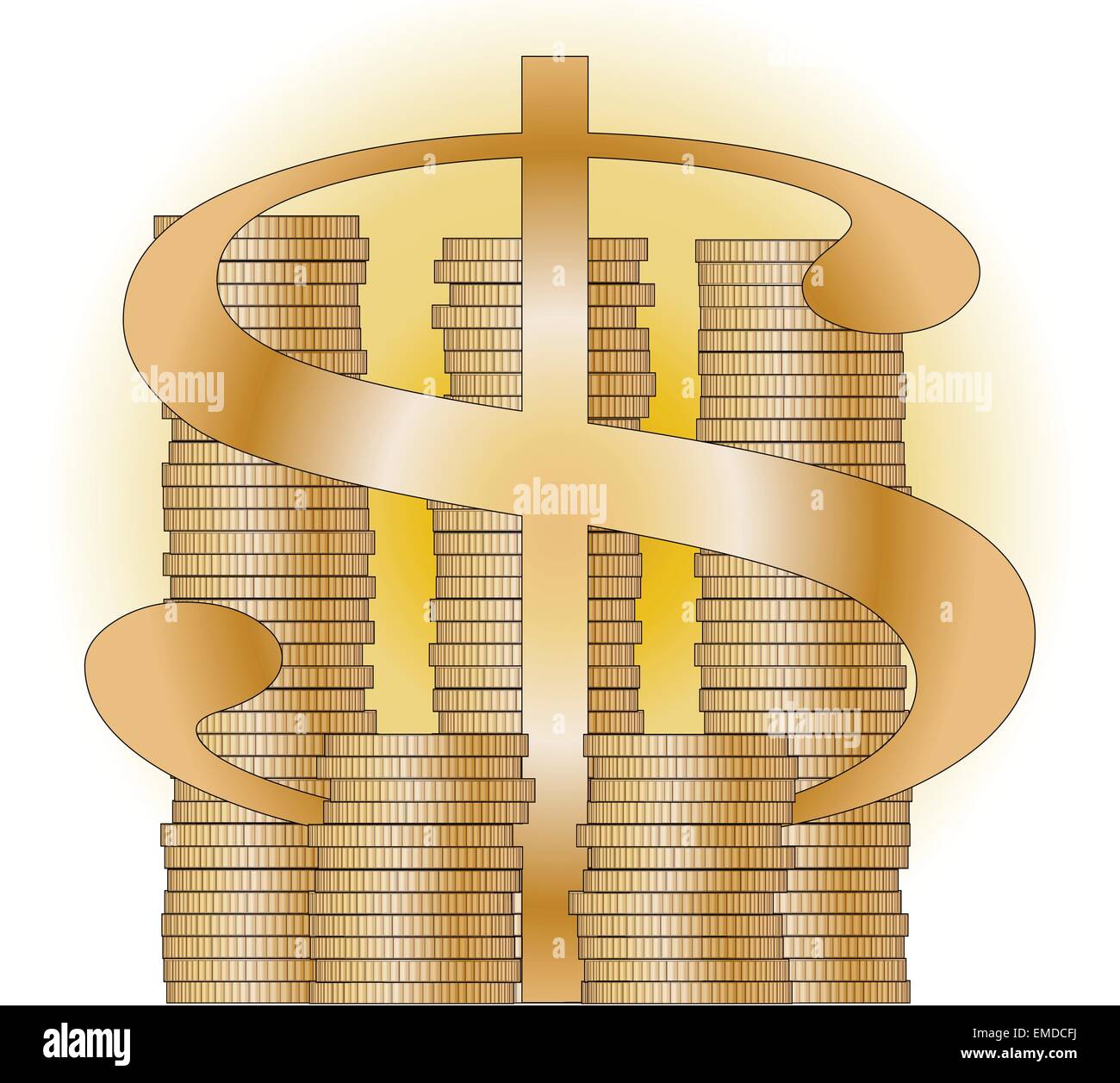 Piles of money drawing hi-res stock photography and images - Alamy
