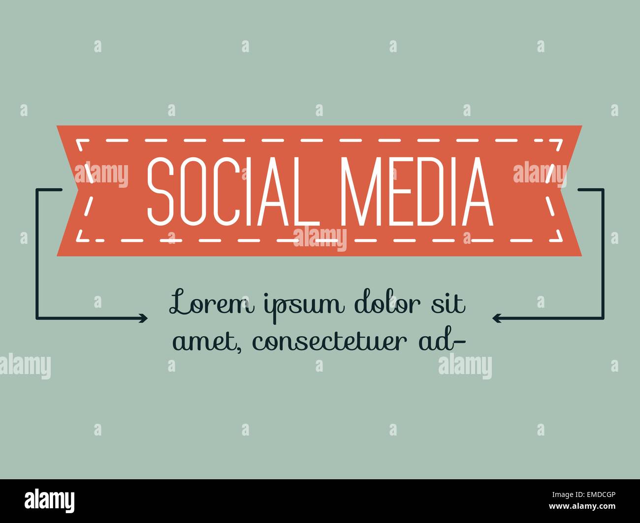 Social network title text Stock Vector Images - Alamy