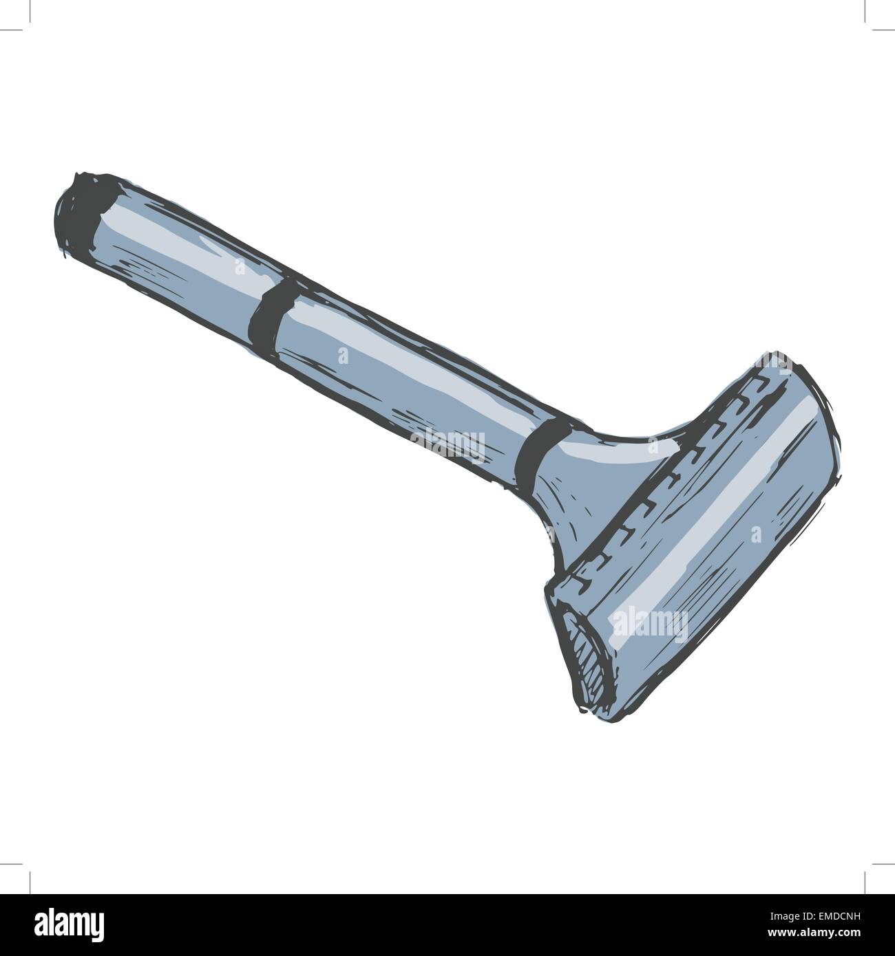 Vector hand drawn razor Cut Out Stock Images & Pictures - Alamy