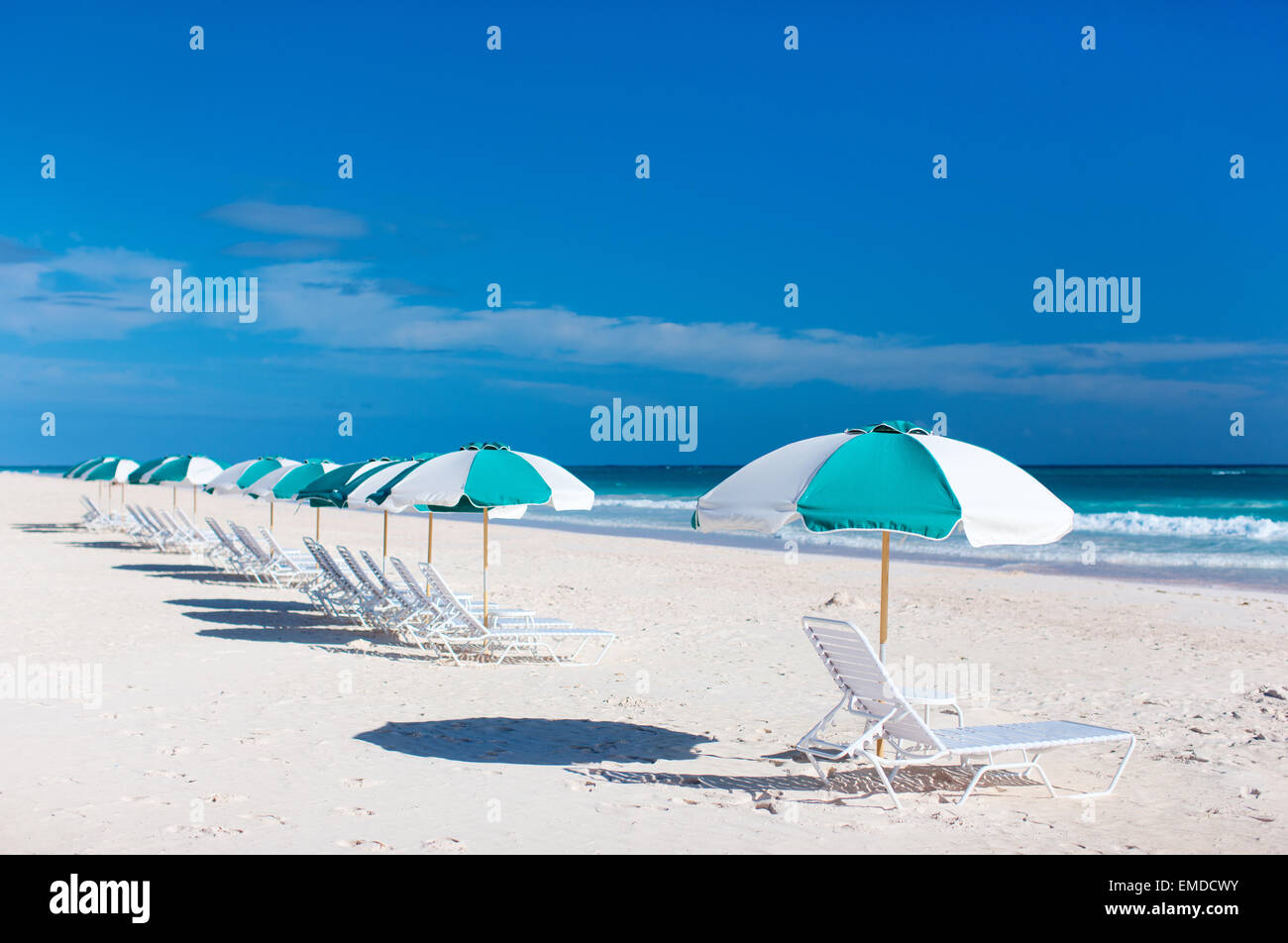 Tropical beach panorama Stock Photo - Alamy