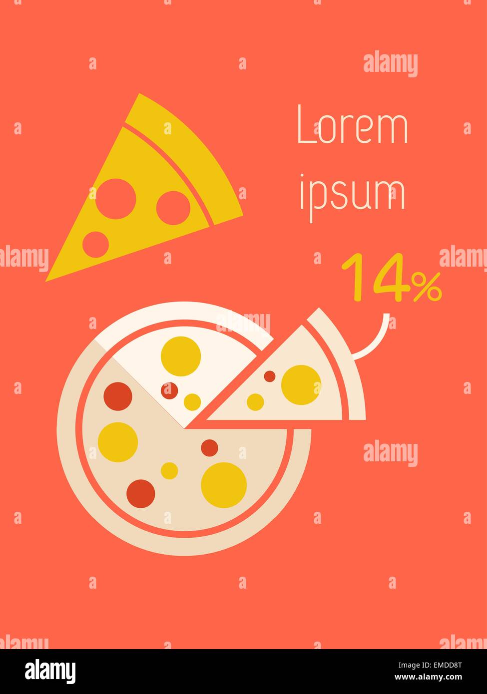 Pizza pie chart hi-res stock photography and images - Alamy