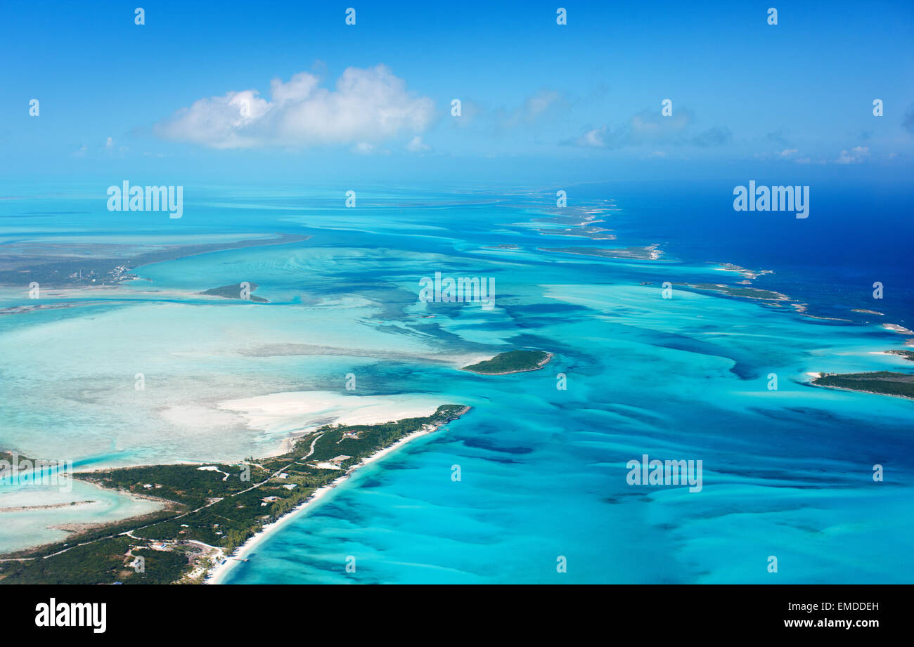 Bahamas island view aerial hi-res stock photography and images - Alamy