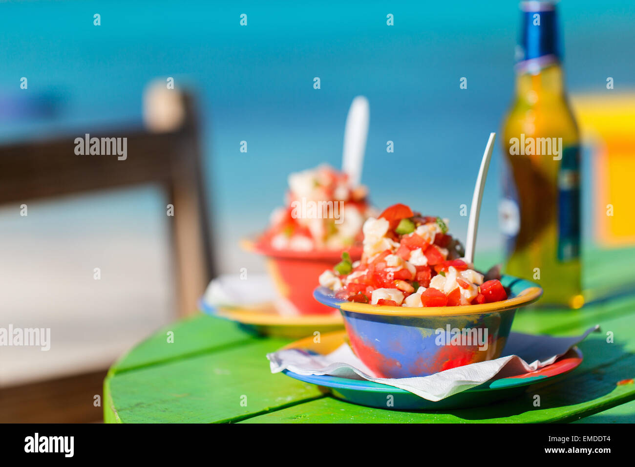 Caribbean conch food hi-res stock photography and images - Alamy