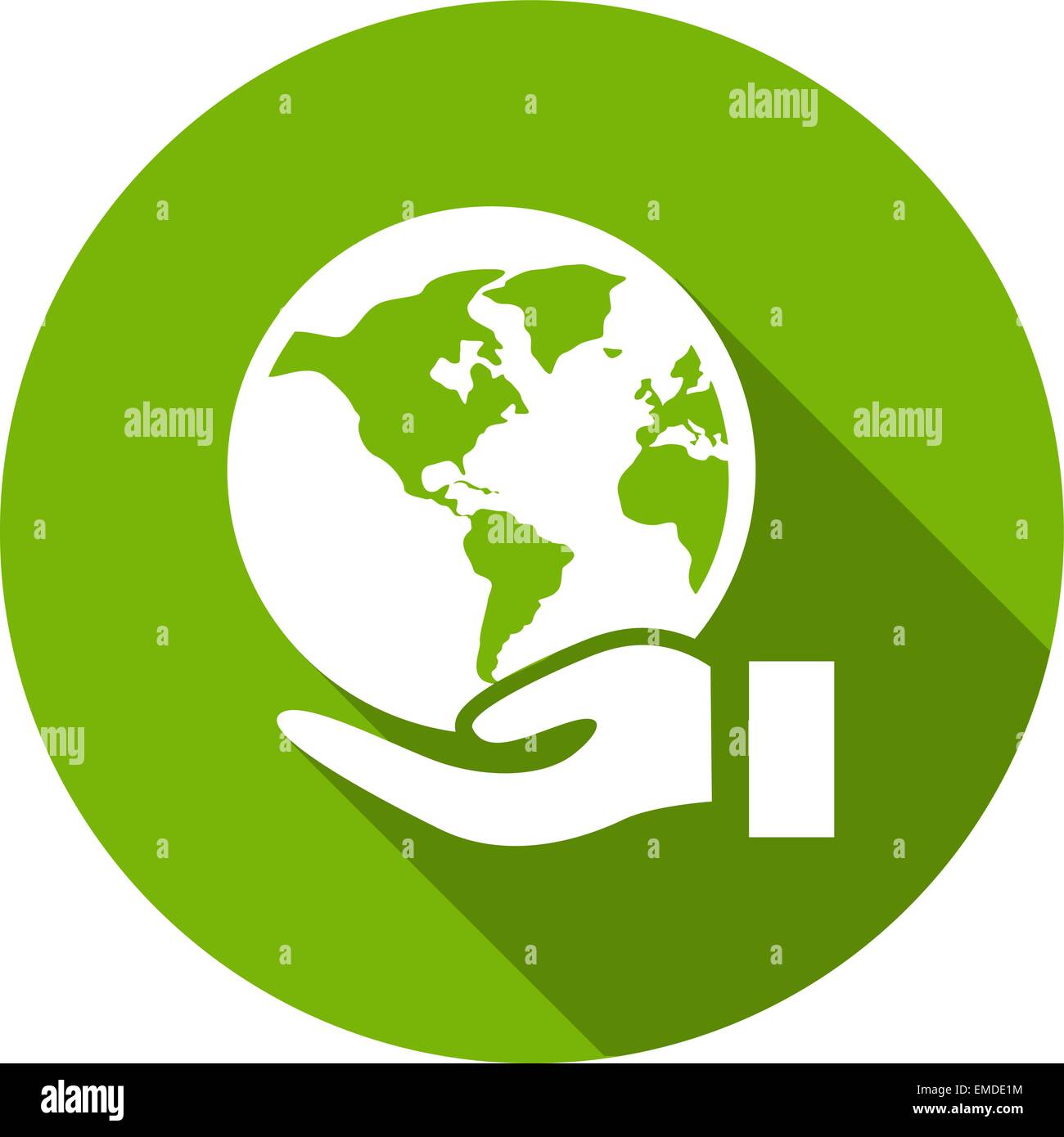 Eco Flat Icon Stock Vector Image & Art - Alamy