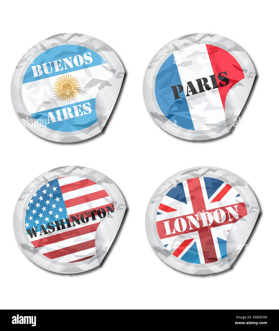 national flags tags Stock Vector Image & Art - Alamy