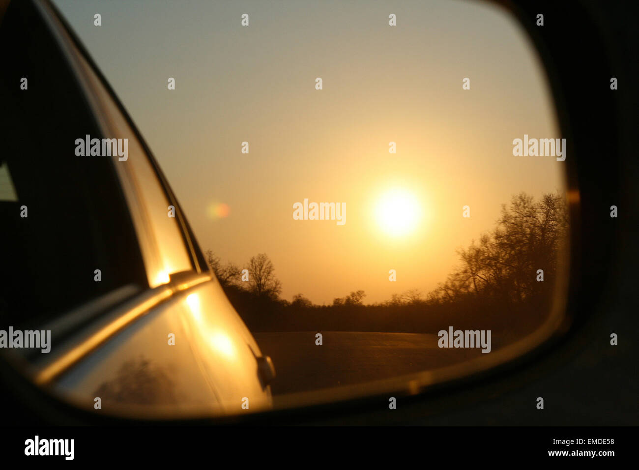 Sunset through mirror hi-res stock photography and images - Alamy