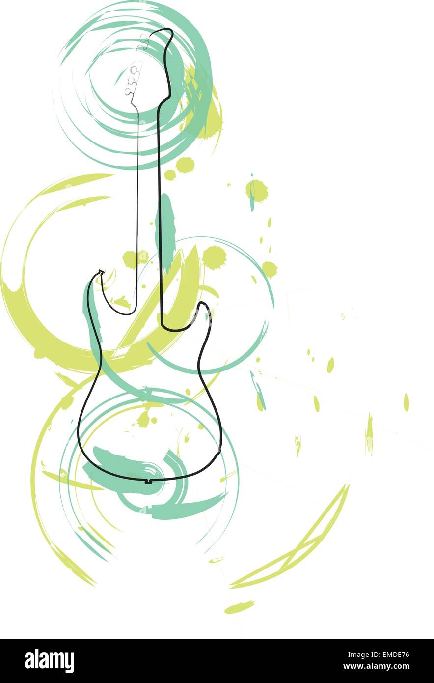 Abstract guitar illustration Stock Vector Image & Art - Alamy