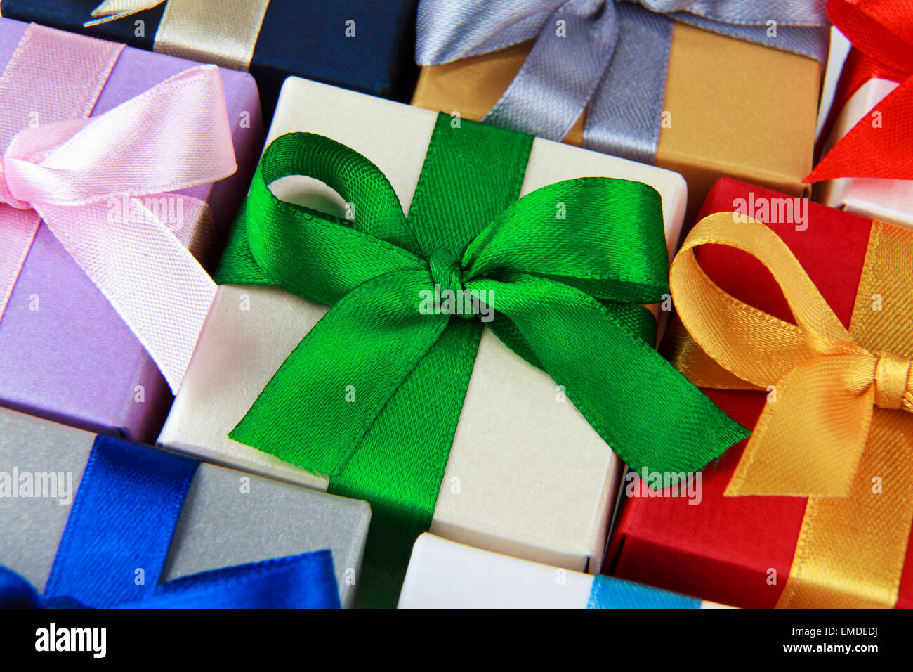 colorful gift boxes Stock Photo - Alamy