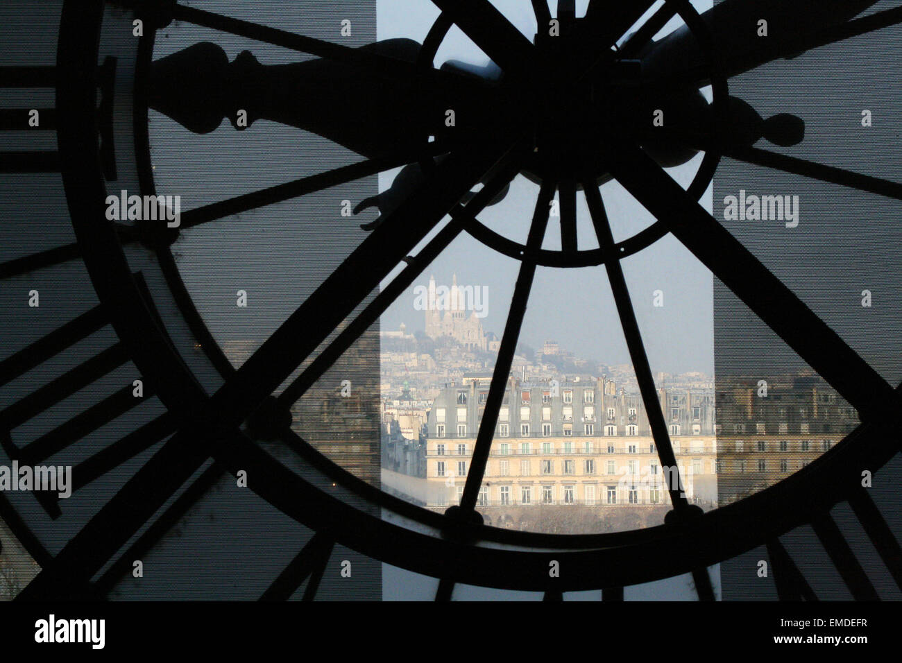 Back of clock Paris Stock Photo - Alamy