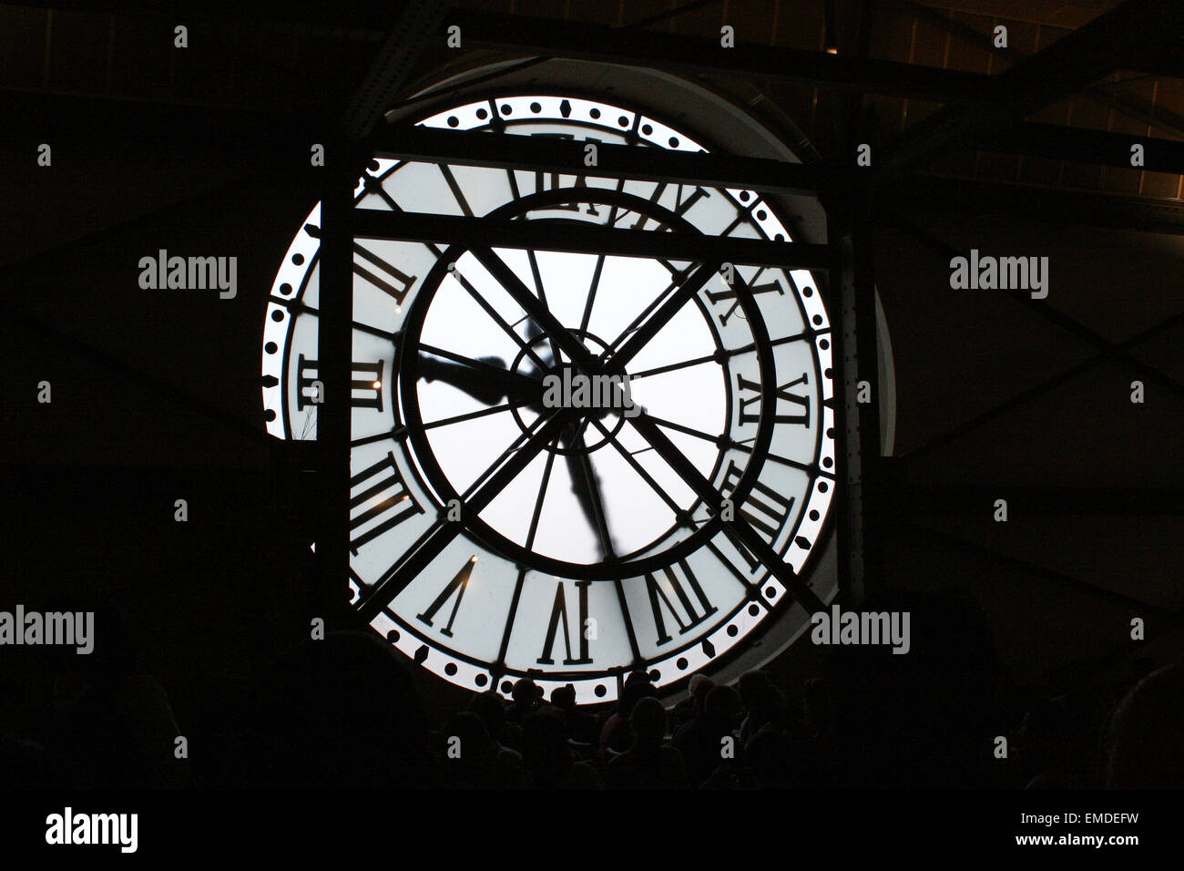 Back of clock Paris Stock Photo - Alamy