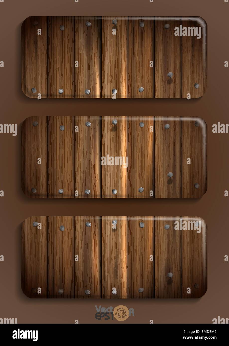 Wooden Texture Banner Stock Vector Image & Art - Alamy