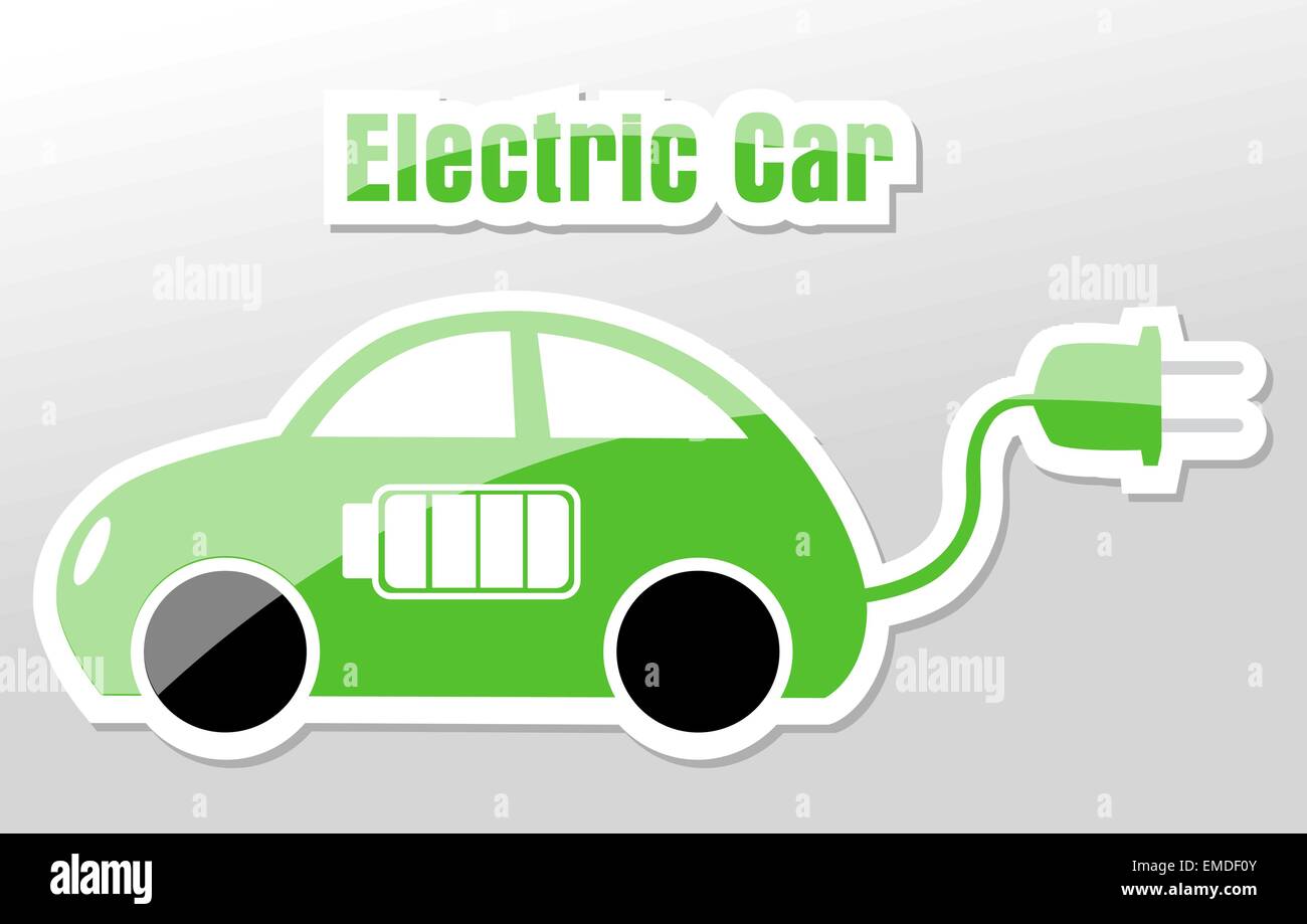 Cartoon illustration funny electric car hi-res stock photography and ...