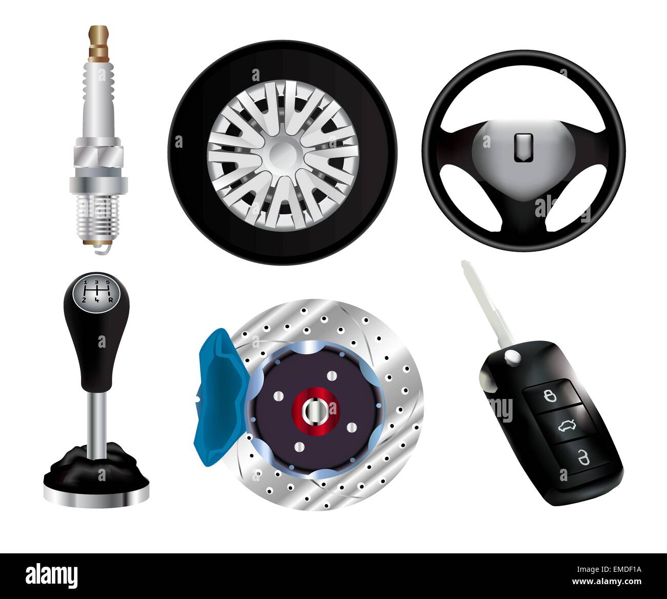 Vector car parts Stock Vector Image & Art - Alamy