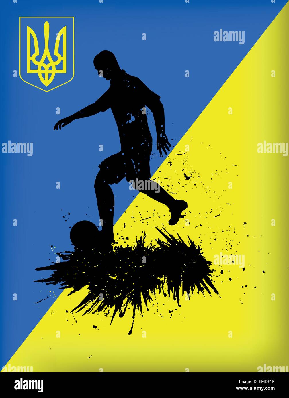 Yellow red blue soccer Stock Vector Images - Alamy