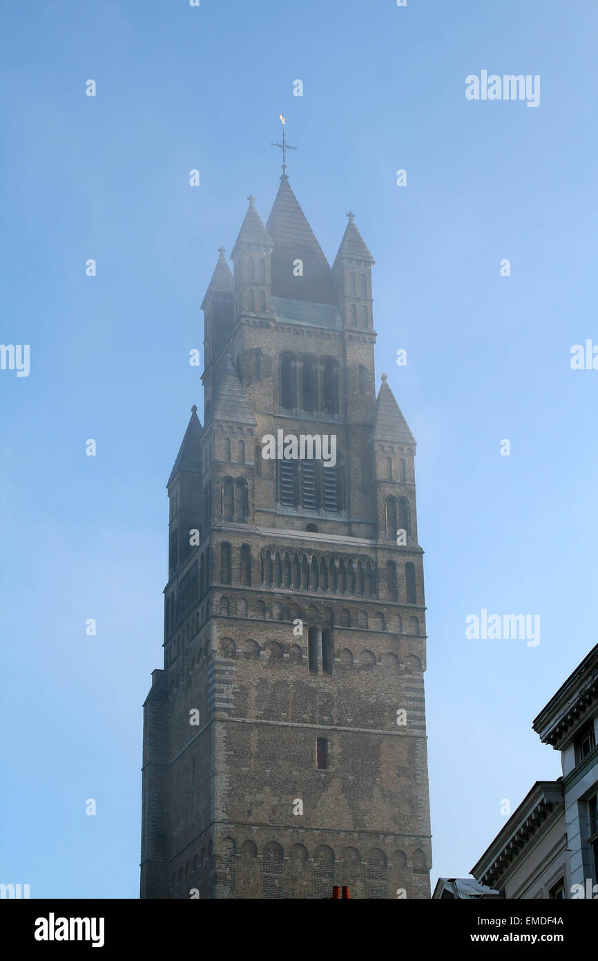 Bruges Belgium clock Stock Photo - Alamy