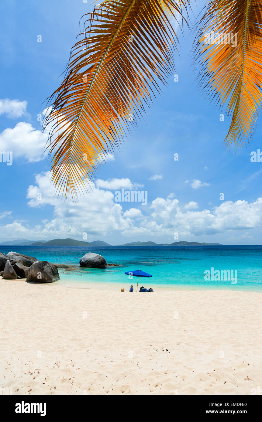 Picture perfect beach at Caribbean Stock Photo - Alamy