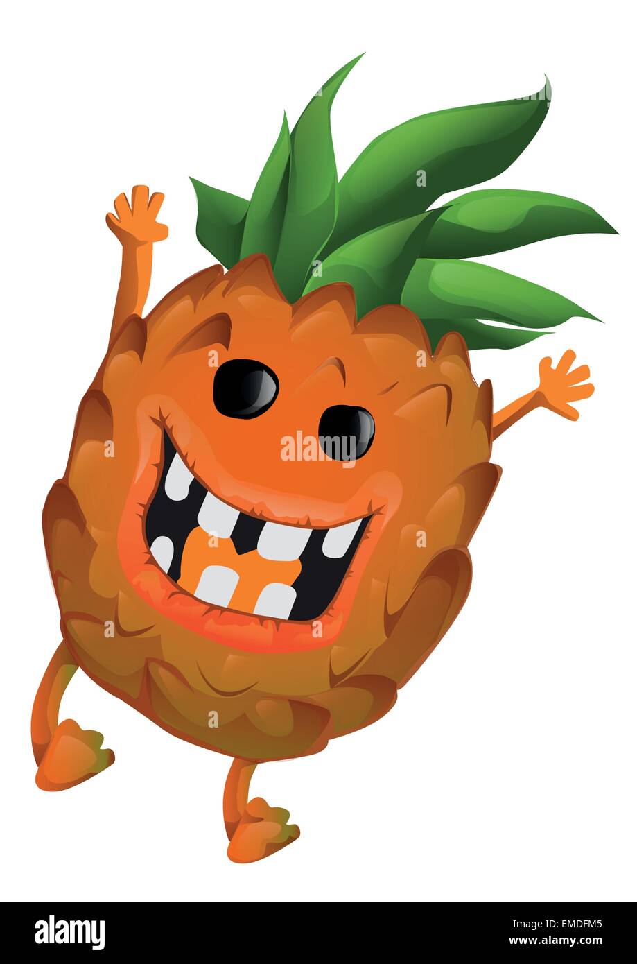 Cartoon pineapple hi-res stock photography and images - Alamy