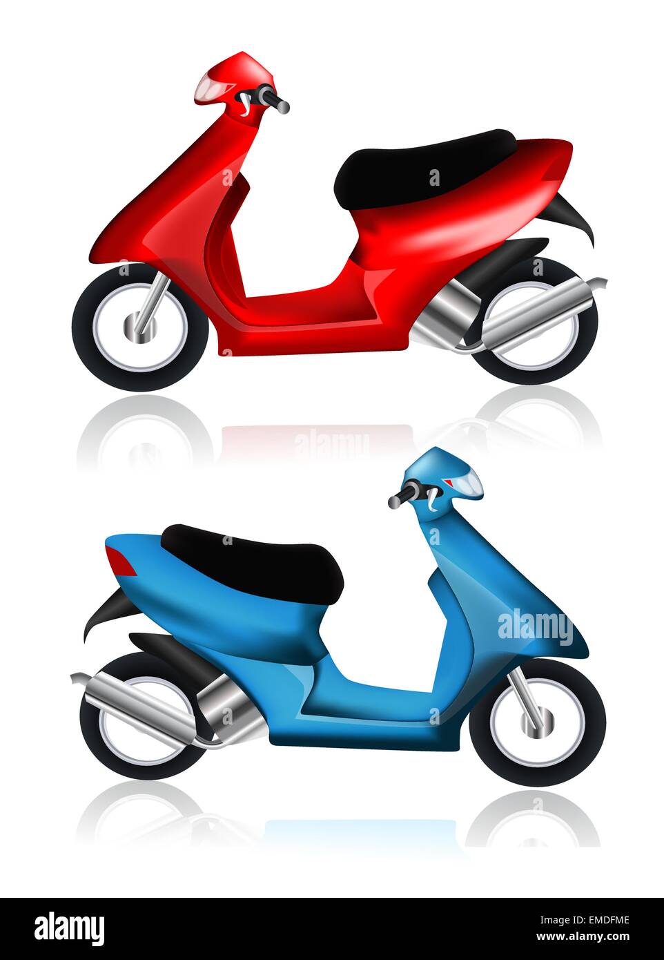 Action scooter Stock Vector Images - Alamy