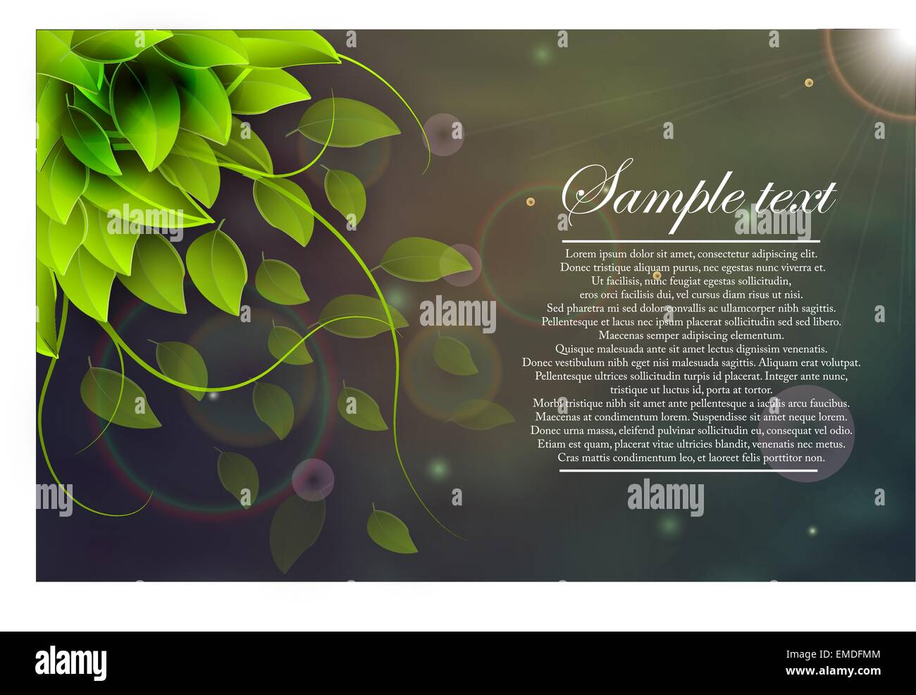 Natural background early spring Stock Vector Images - Alamy