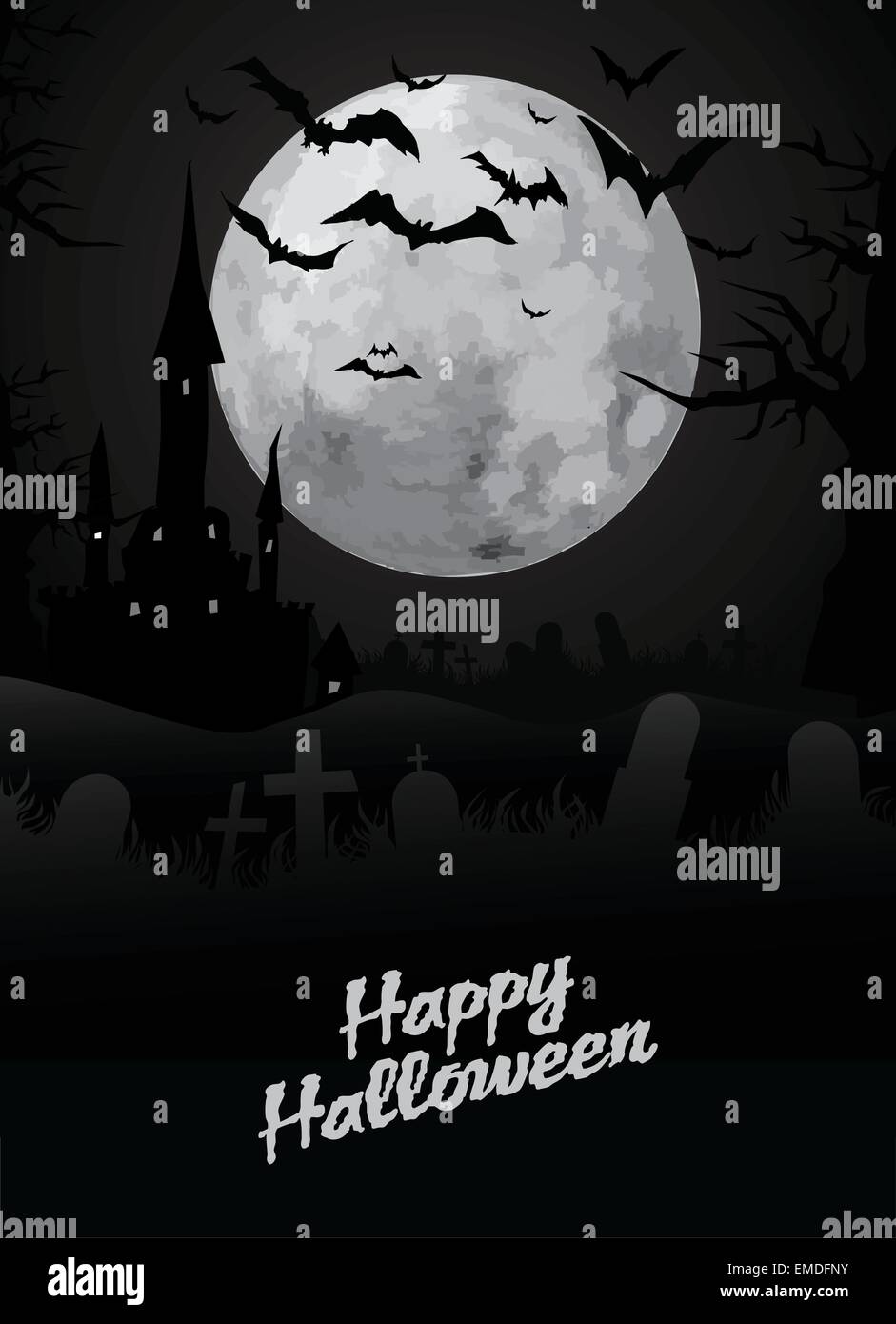 Cemetery background halloween Stock Vector Images - Alamy
