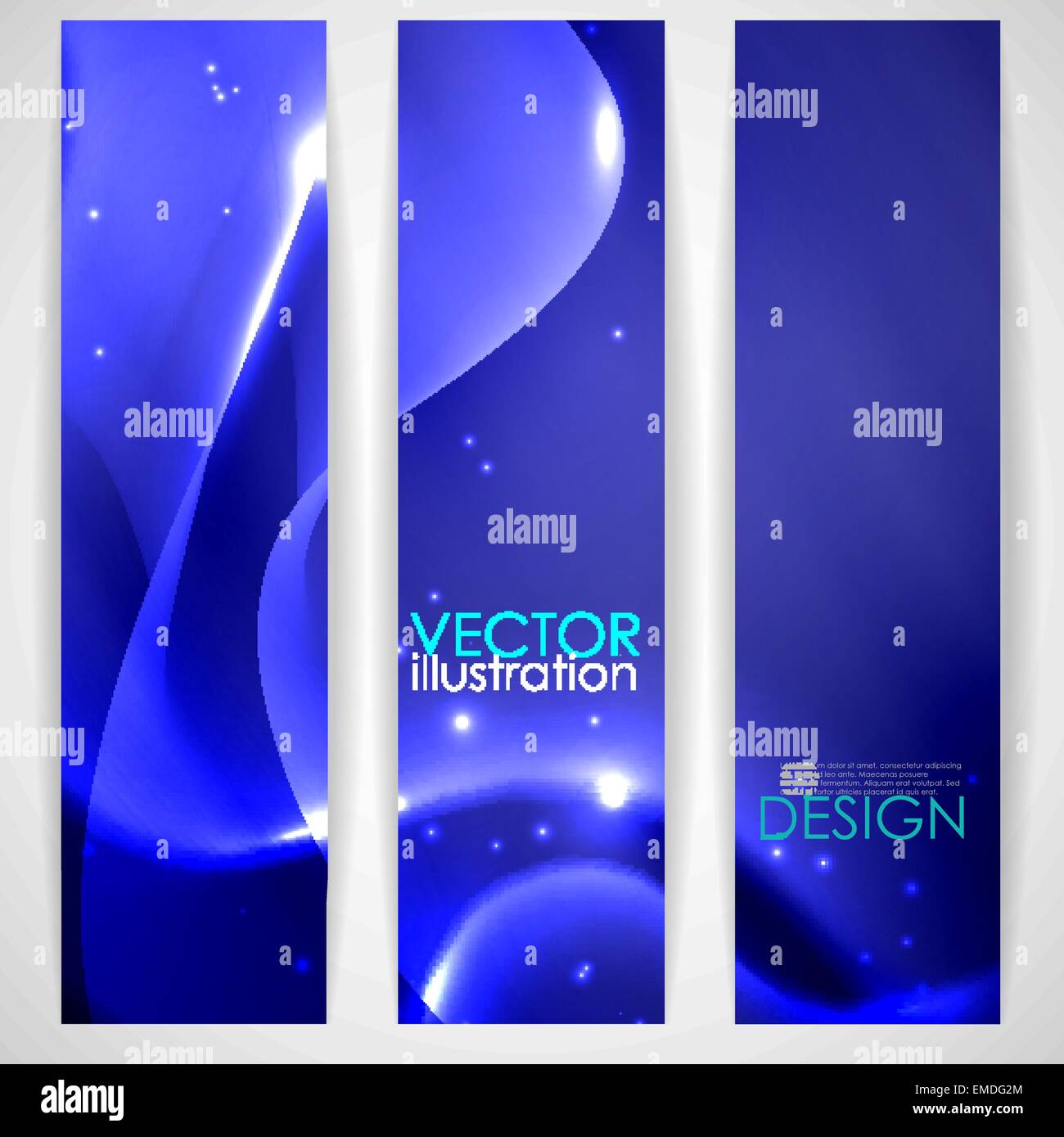 Blue Abstract Banner Stock Vector Image & Art - Alamy
