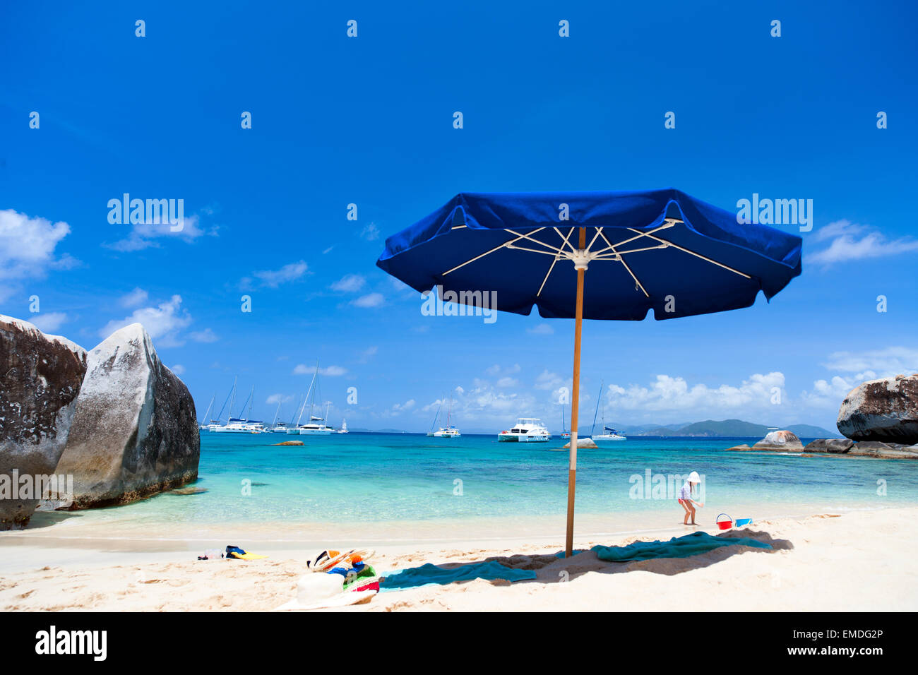 Picture perfect beach at Caribbean Stock Photo - Alamy