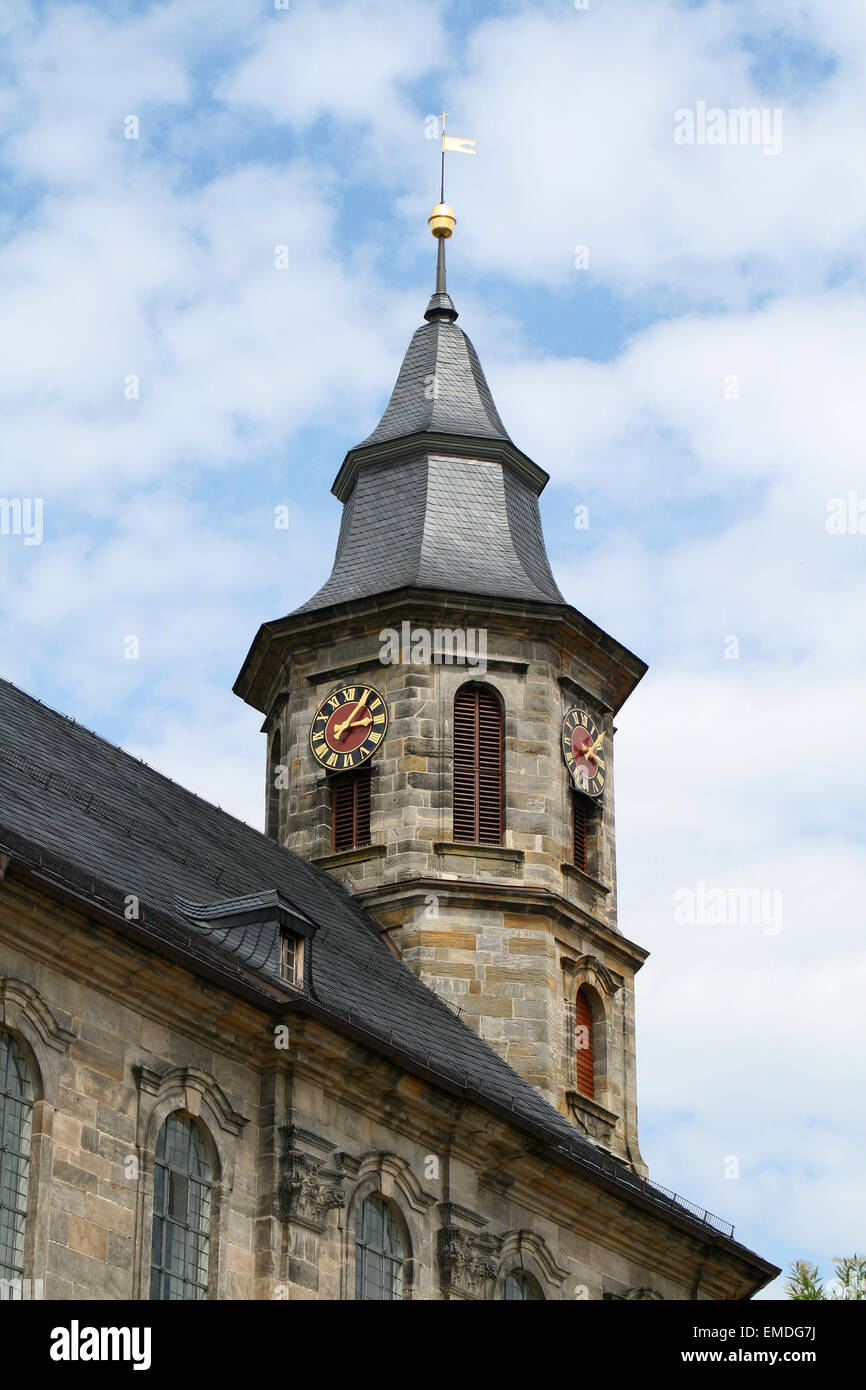 Church clock tower Stock Photo - Alamy