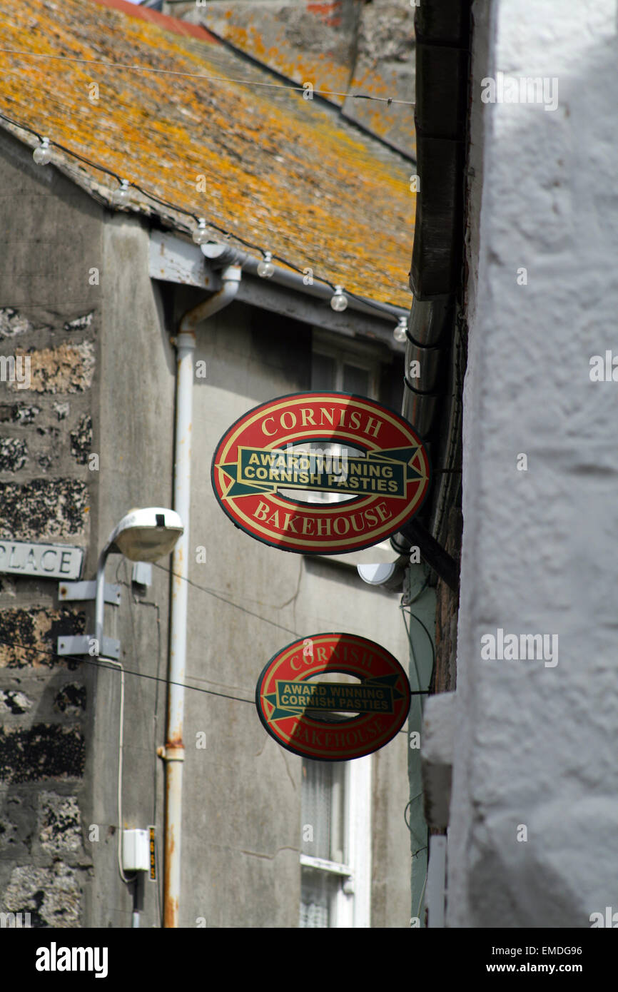 Cornish pie sign Stock Photo - Alamy