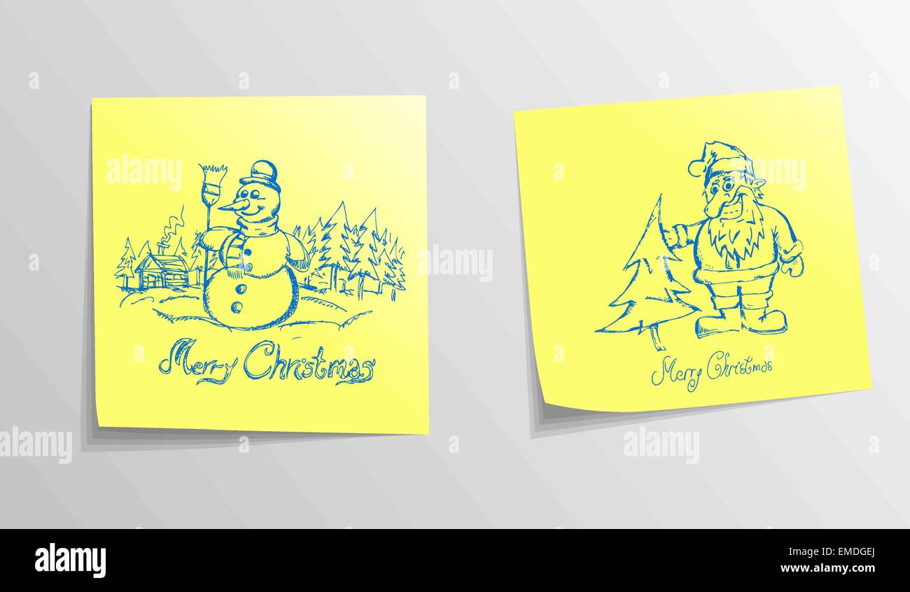 Sticky note christmas tree hi-res stock photography and images - Alamy