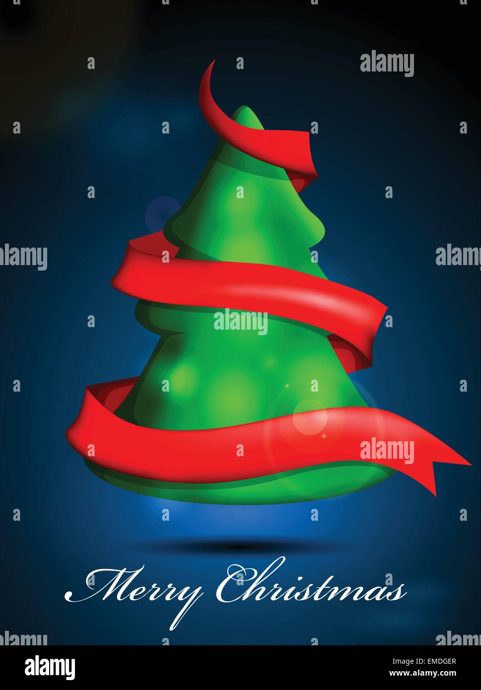 Christmas box fir tree Stock Vector Images - Alamy