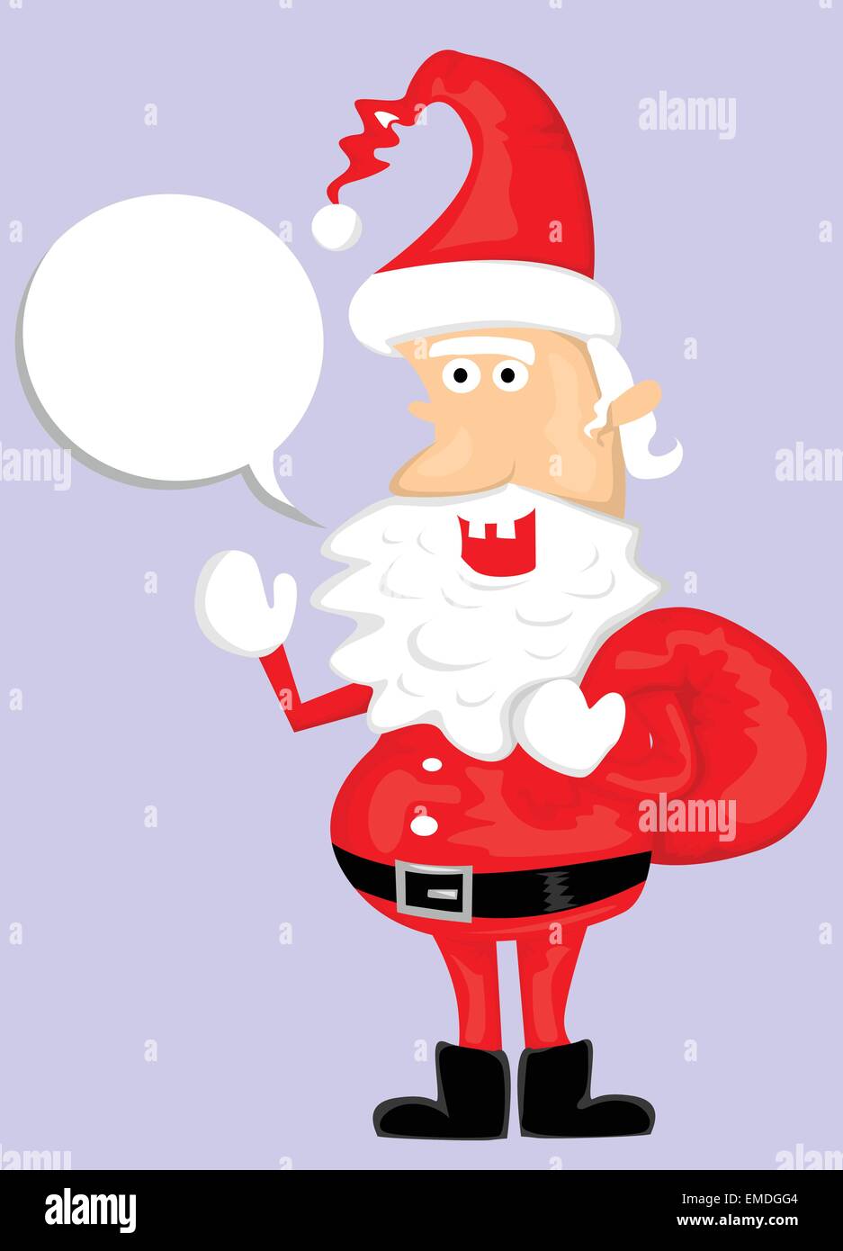 Cute cartoon Santa Claus Stock Vector Image & Art - Alamy