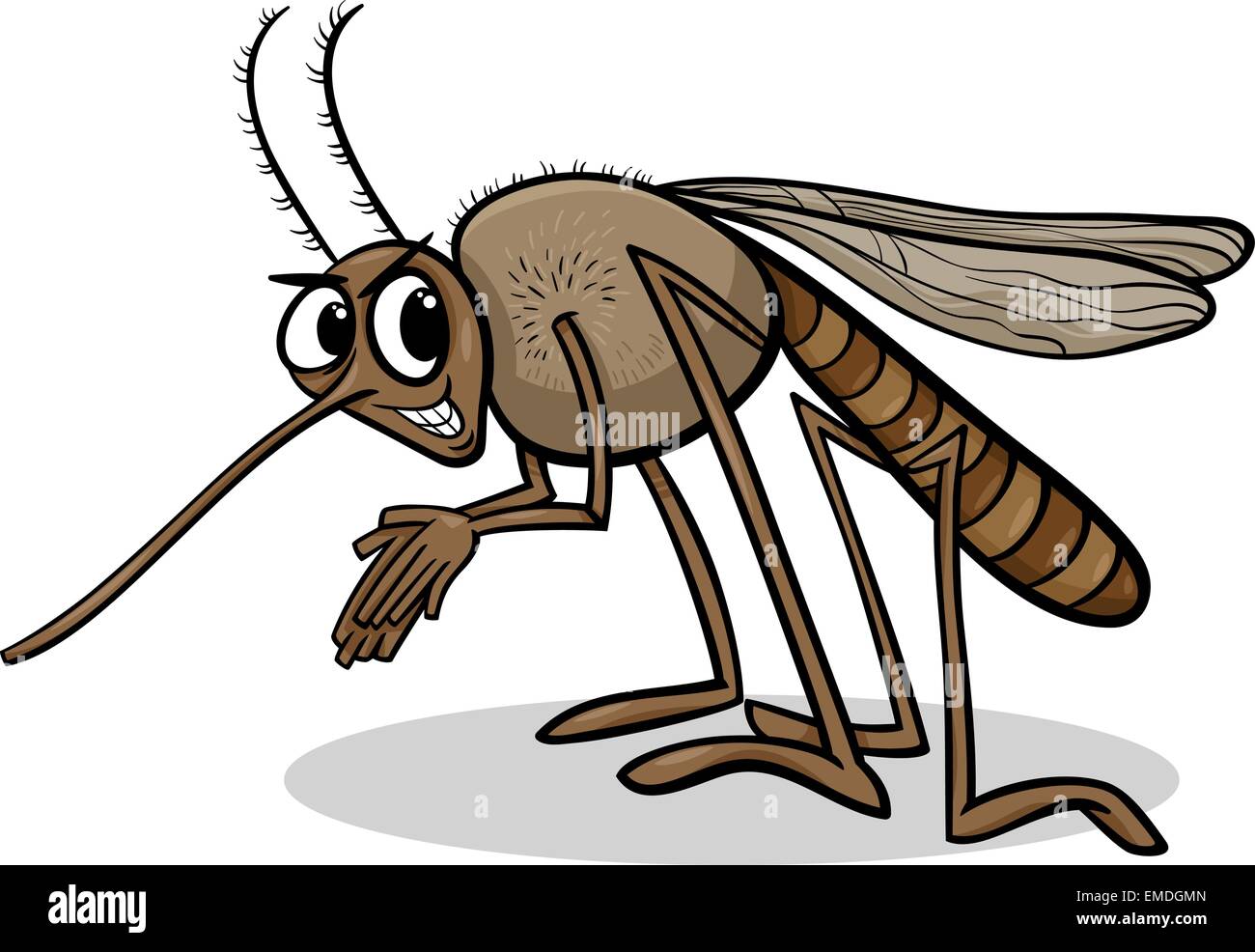 mosquito insect cartoon illustration Stock Vector Image & Art - Alamy