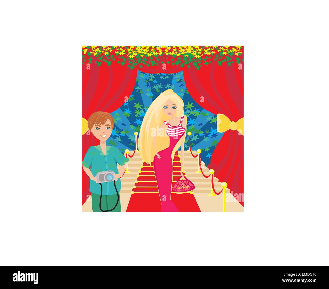 Poses for pictures Cut Out Stock Images & Pictures - Alamy