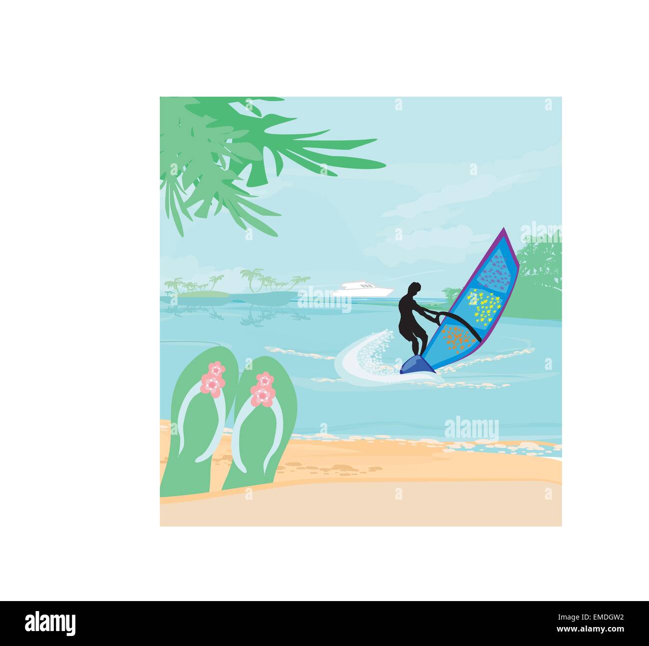 People wave Stock Vector Images - Alamy