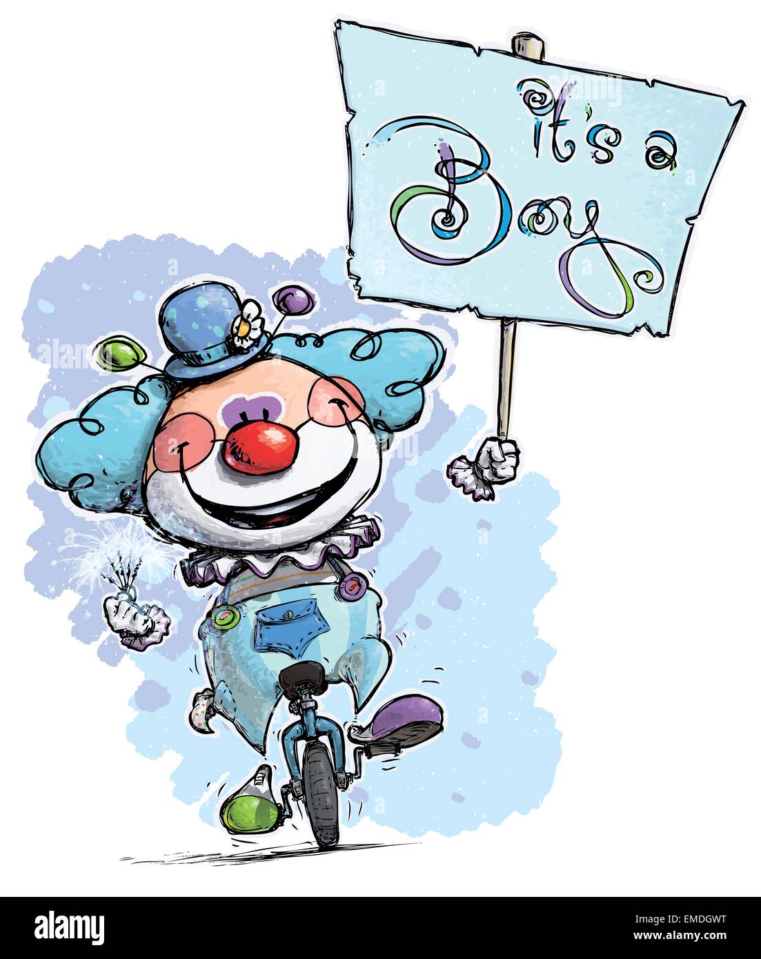 Boy text on blue Stock Vector Images - Alamy