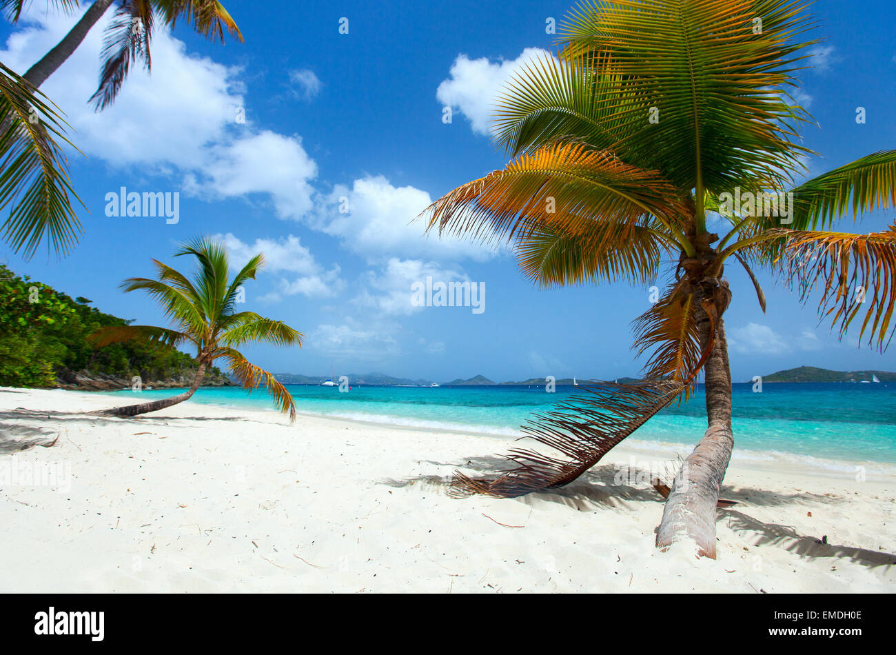 Beautiful tropical beach at Caribbean Stock Photo - Alamy