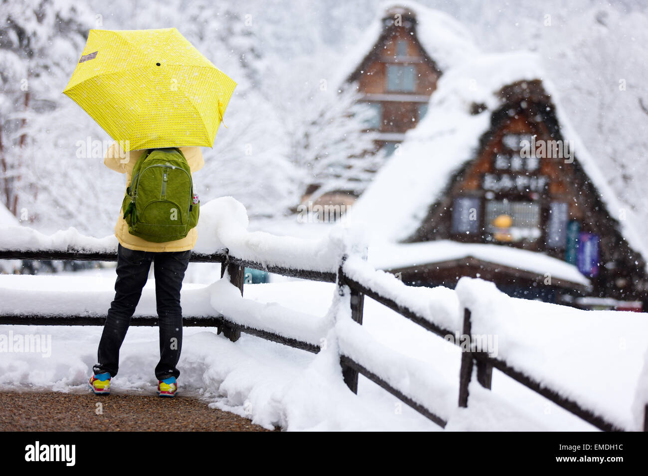 Tourist in Japan at winter Tourists in Japan at winter Stock Photo - Alamy