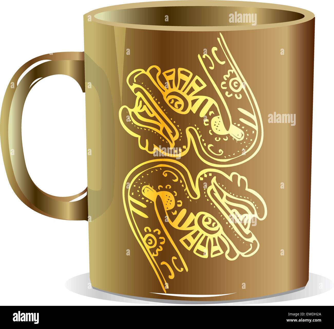 Ancient drawing of coffee Stock Vector Images - Alamy