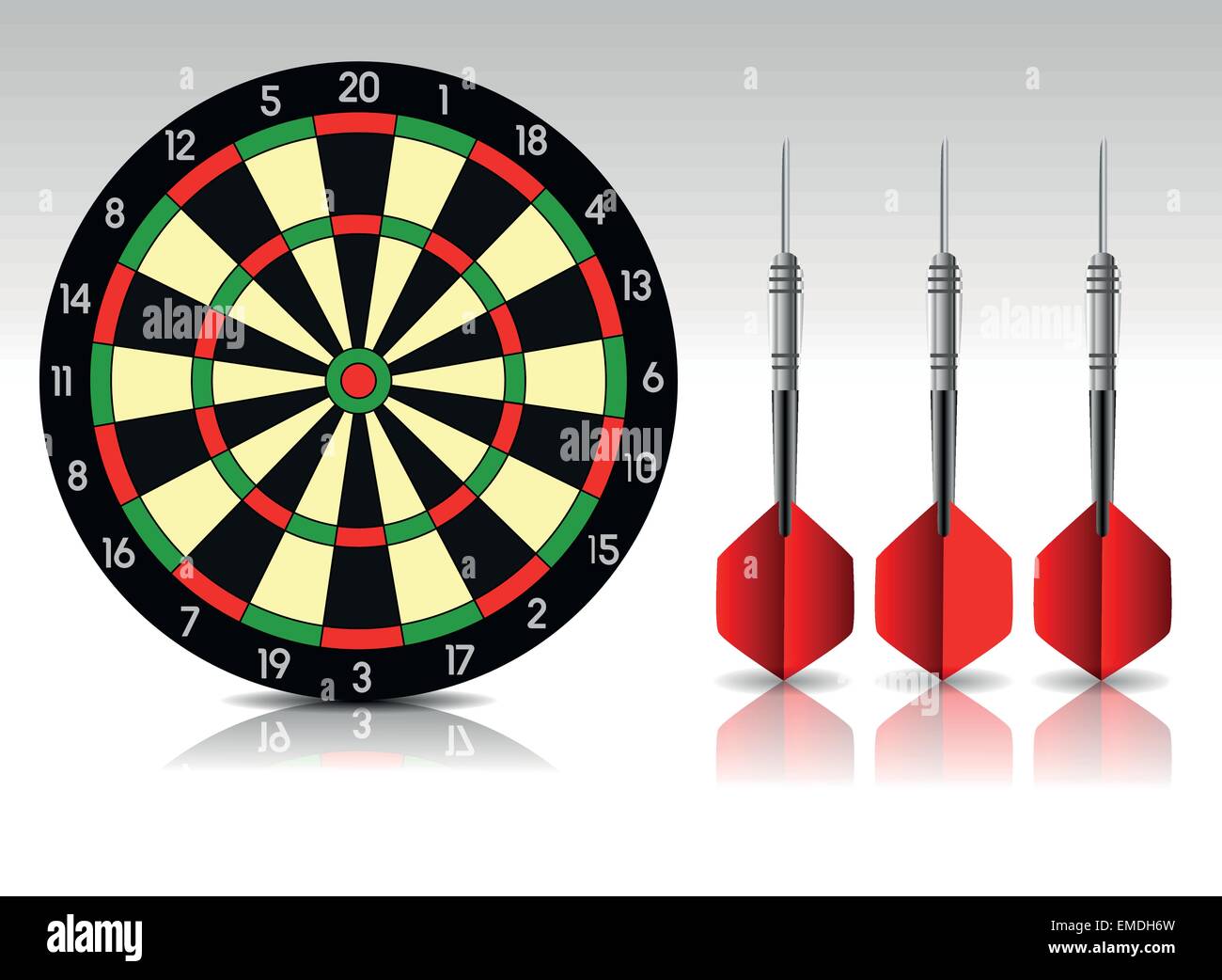 Dartboard dart board game Stock Vector Images - Alamy