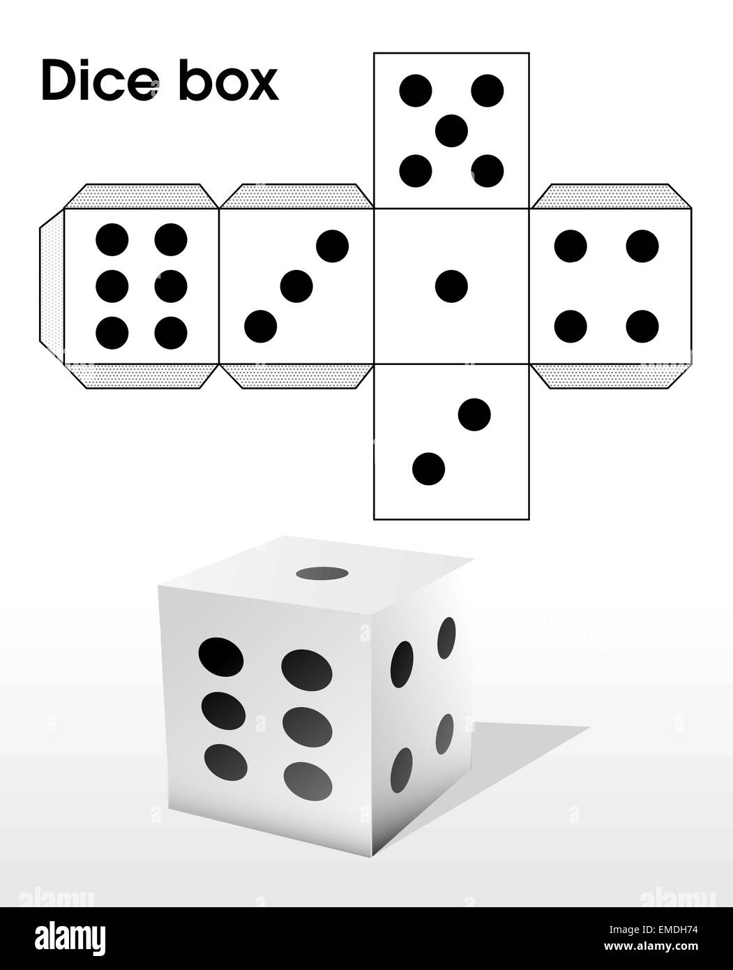 Toy dice Stock Vector Images - Alamy