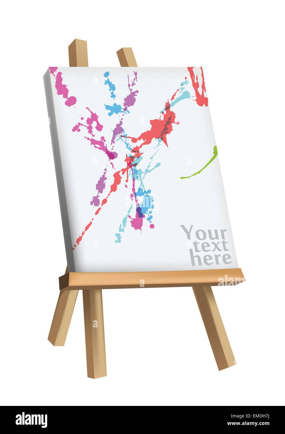 Wooden easel sign Stock Vector Images - Alamy