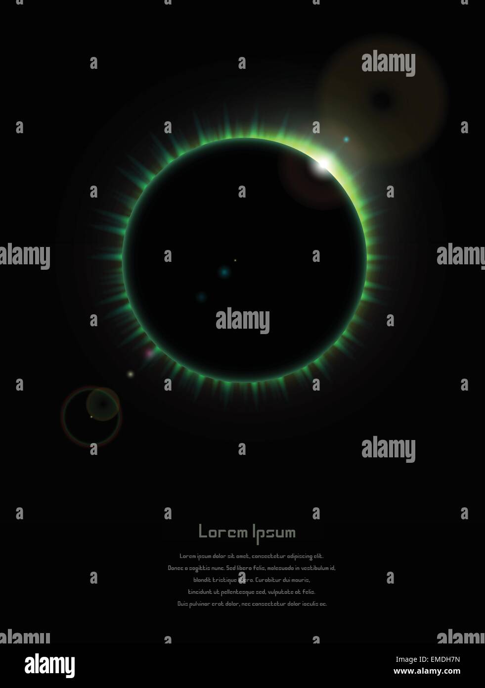 Universe eclipse Stock Vector Images - Alamy