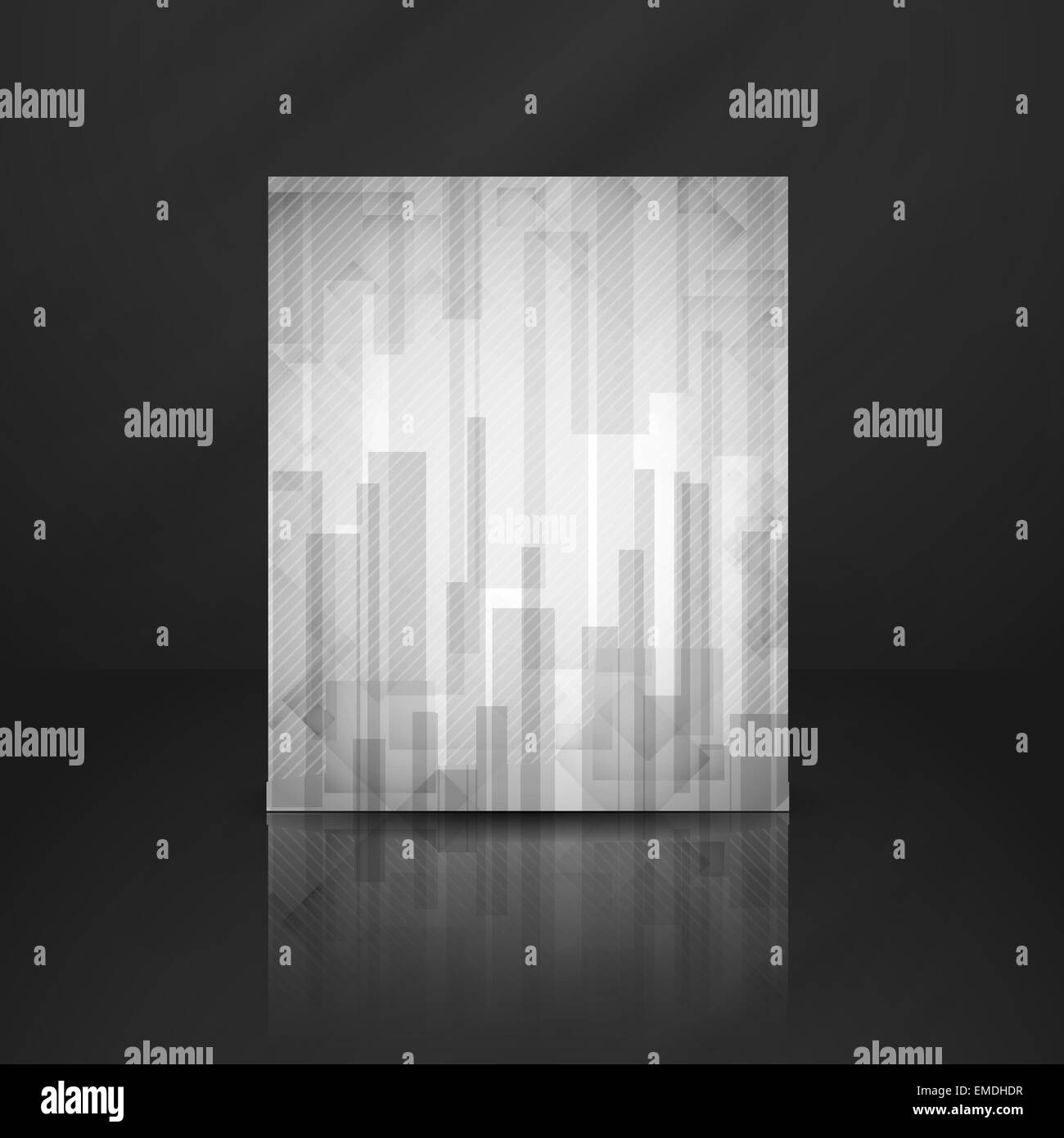 Blank 3d retro light rectangle Black and White Stock Photos & Images ...